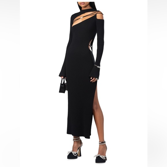 MACH & MACH | Dresses | Mach And Mach Cutout Midi Dress With Straps And ...